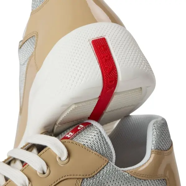 Prada Color Blocked Low Top Trainers