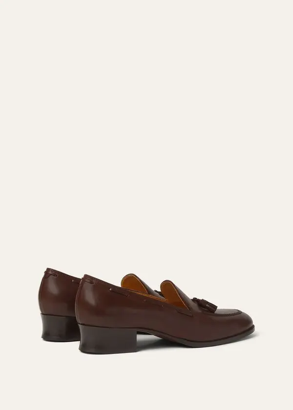 Loro Piana Serge Tassel Loafers - Brown
