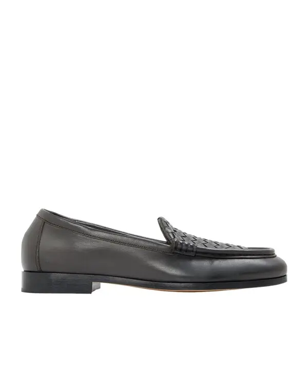 Bottega Veneta Woven Leather Slip-on Loafers
