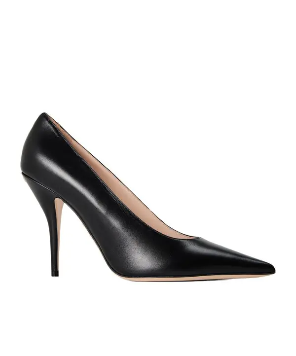 Valentino Garavani Leather Pointed-toe Stiletto Pumps