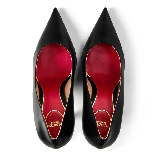 Valentino Garavani Leather Pointed-toe Stiletto Pumps