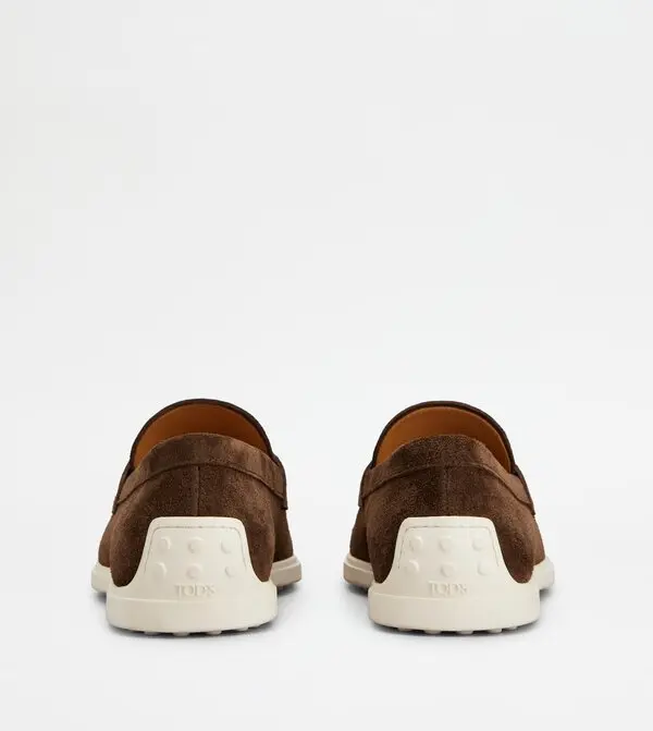 TOD'S Round Toe Slip-on Loafers