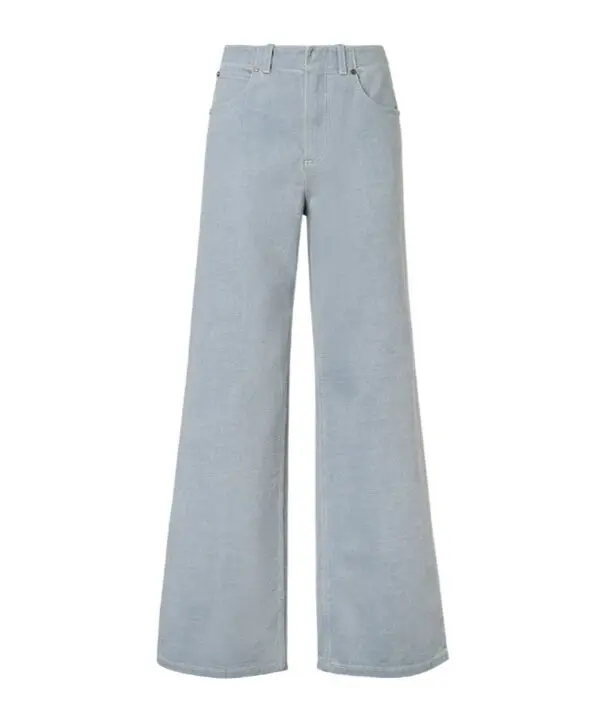 Fendi Long Jeans Denim Trousers - Light Grey