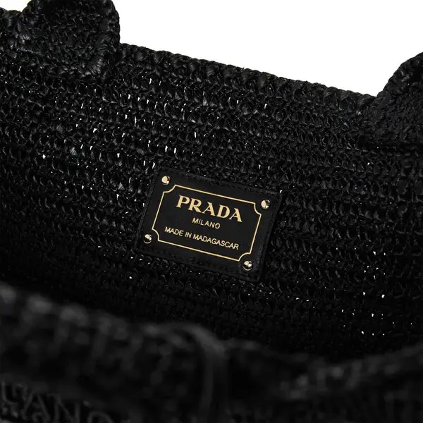 Prada Simple And Elegant Woven Handbag