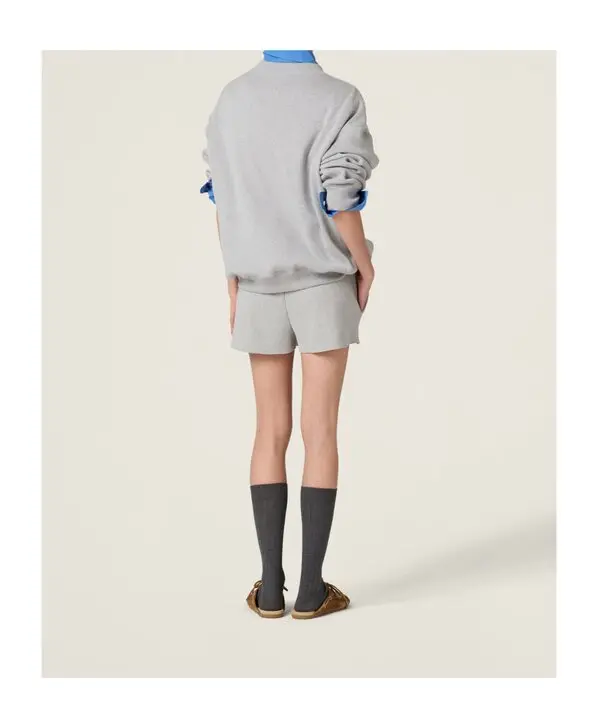 Miu Miu Logo Embroidered Drawstring Shorts