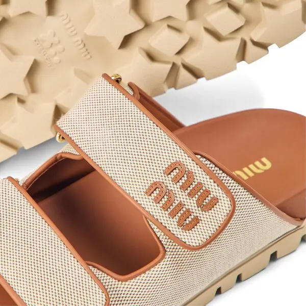 Miu Miu Flat Two-strap Sandals