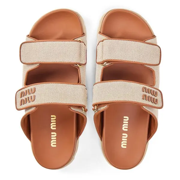 Miu Miu Flat Two-strap Sandals