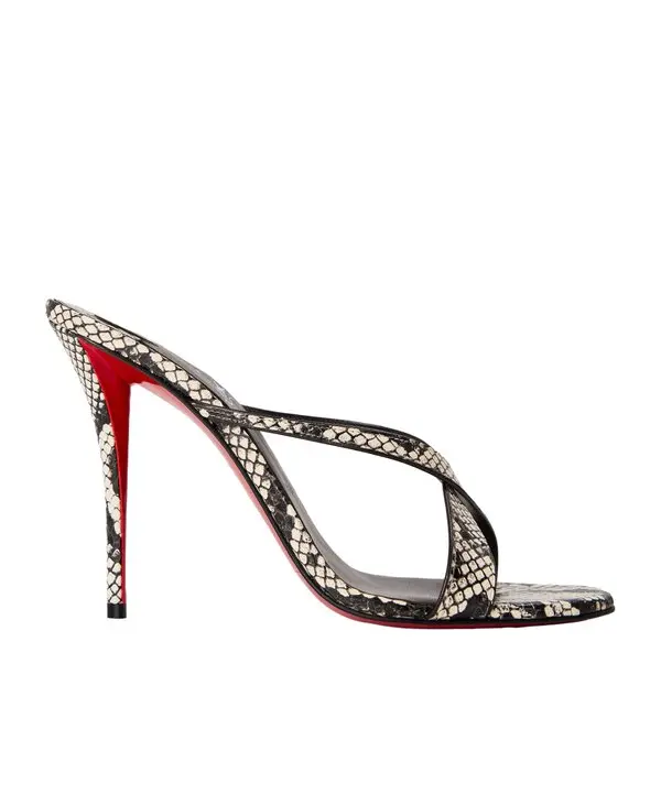 CHRISTIAN LOUBOUTIN Print Slide Mule Stilettos