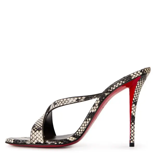 CHRISTIAN LOUBOUTIN Print Slide Mule Stilettos
