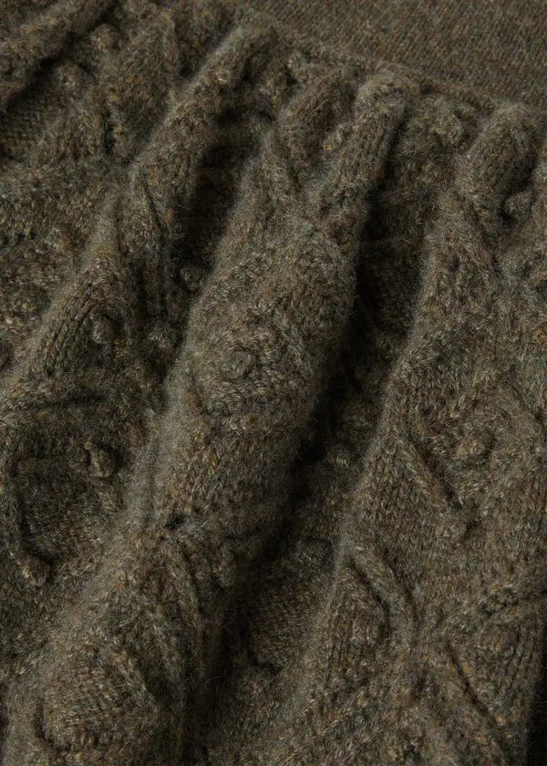 Loro Piana Cashmere Knitted Midi Skirt
