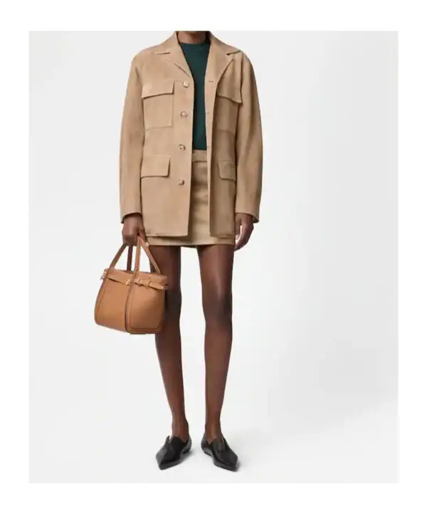 TOD'S Leather Belted Jacket