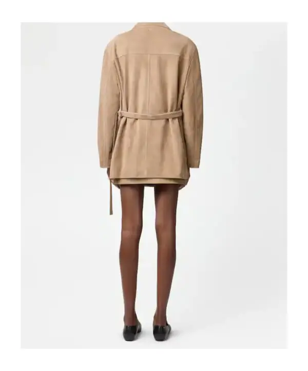 TOD'S Leather Belted Jacket