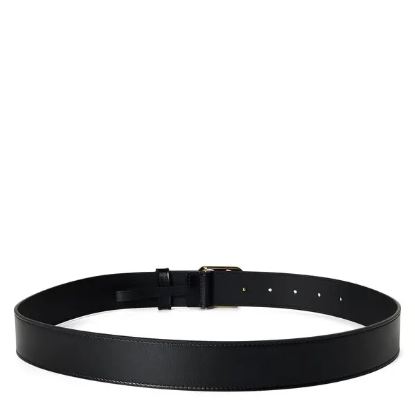 Gucci Leather Belt With Interlocking G Buckle