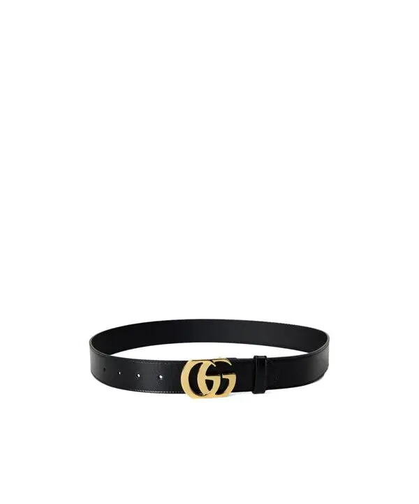 Gucci Leather Belt With Interlocking G Buckle - No