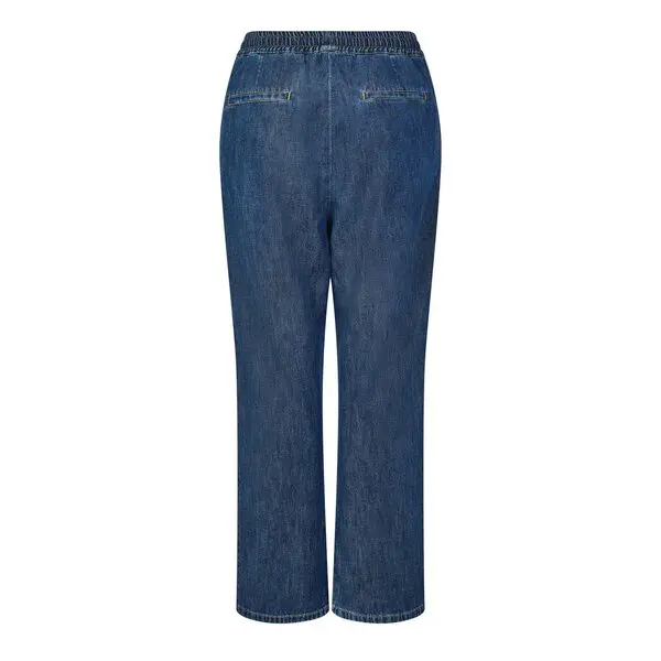 Valentino Garavani Drawstring Denim Ankle Trousers