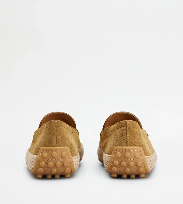 TOD'S Suede Round Toe Loafers
