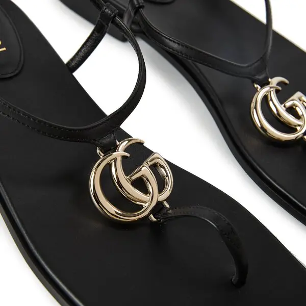 Gucci Simple Flat Sandals - Black