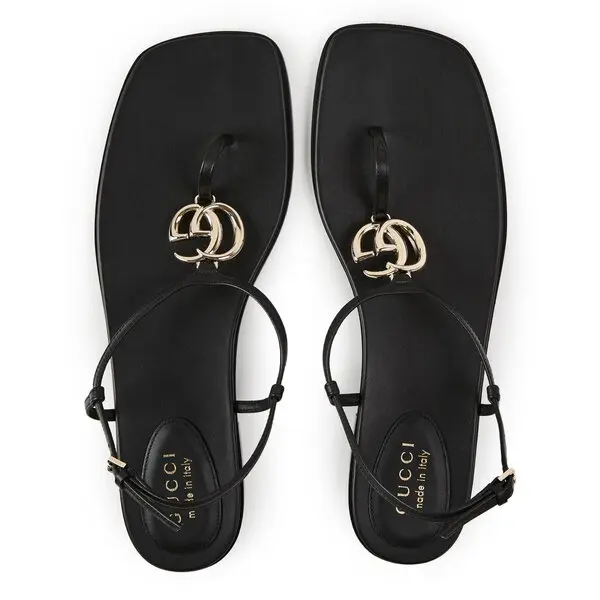 Gucci Simple Flat Sandals - Black