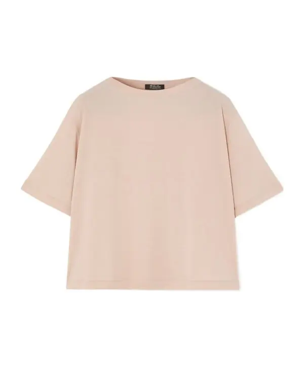 Loro Piana Boat Neck Knit T-shirt