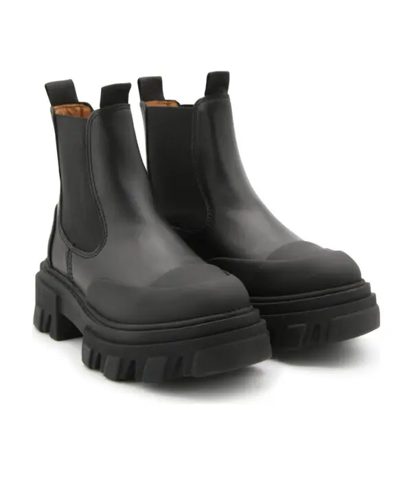 GANNI Cleated Low Chelsea Boots