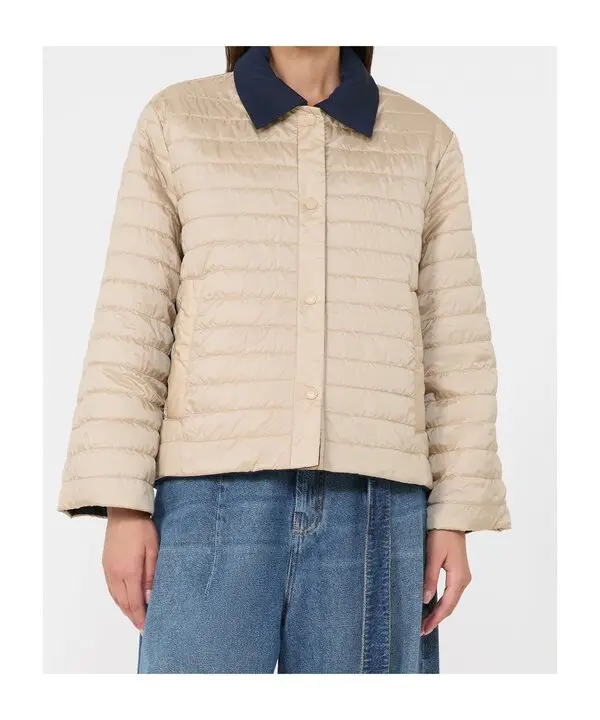 Max Mara Reversible Padded Jacket - Navy
