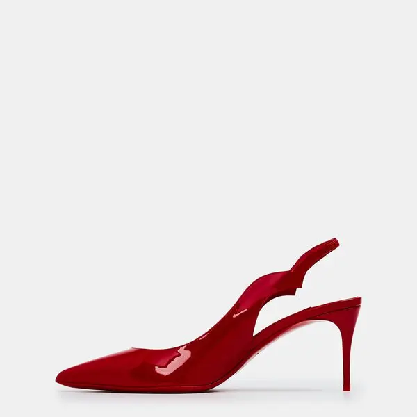 CHRISTIAN LOUBOUTIN Signature Coloured Underside Italian Slingbacks