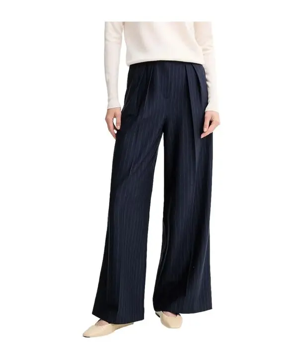 Max Mara Tailored Pinstriped Wide-leg Trousers
