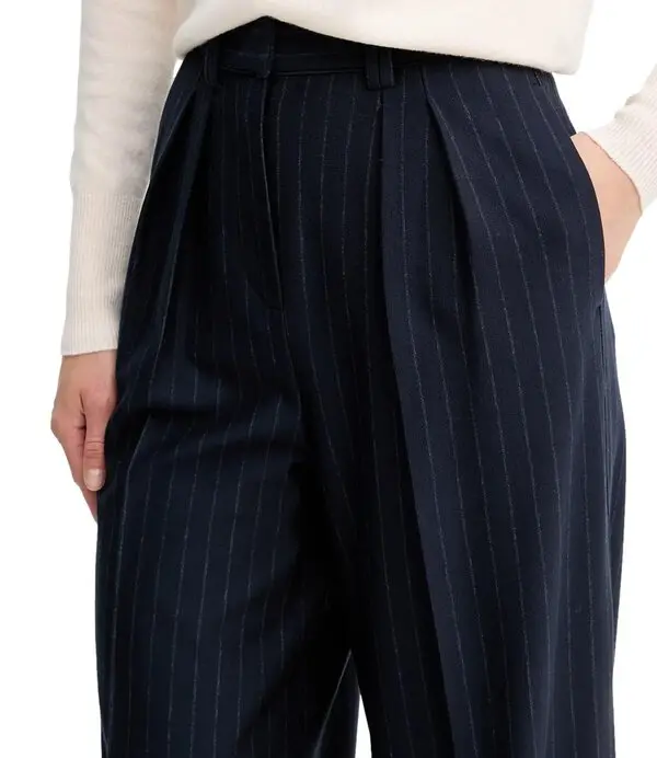 Max Mara Tailored Pinstriped Wide-leg Trousers
