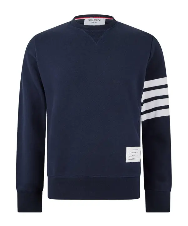 Thom Browne Neck Sweatshirt - Black