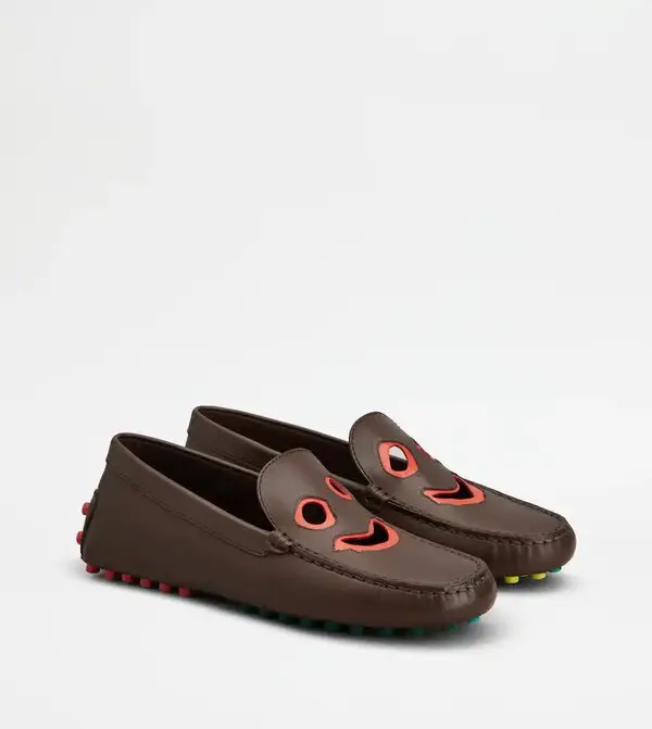 TOD'S Gommino Loafers In Leather With Embellished Detailing
