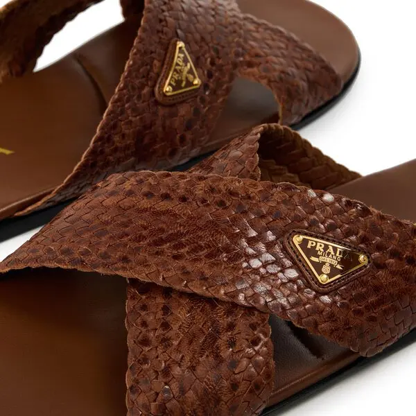 Prada Woven Slippers
