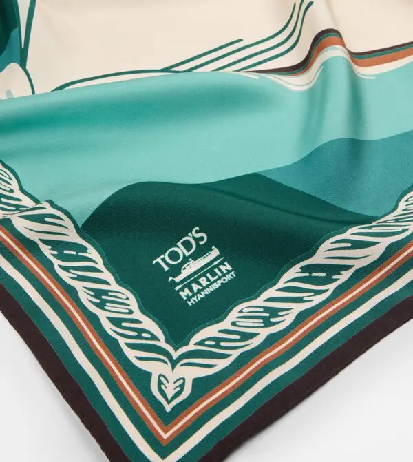 TOD'S Square Silk Scarf