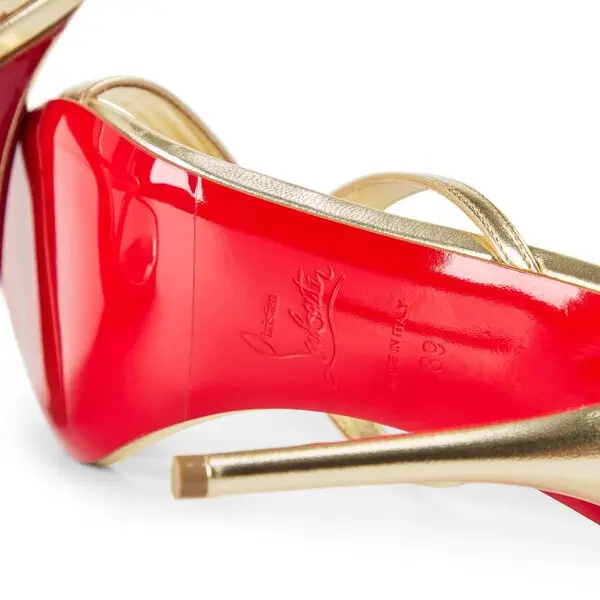 CHRISTIAN LOUBOUTIN Leather Slide Mule Stilettos