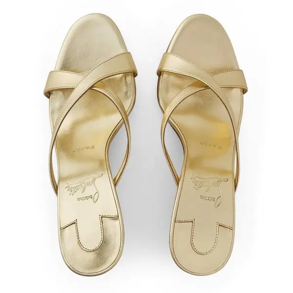 CHRISTIAN LOUBOUTIN Leather Slide Mule Stilettos