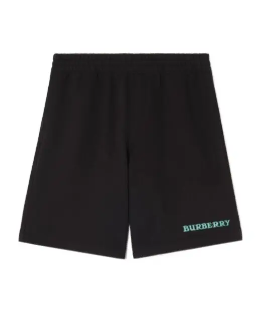 Burberry Logo Cotton Shorts