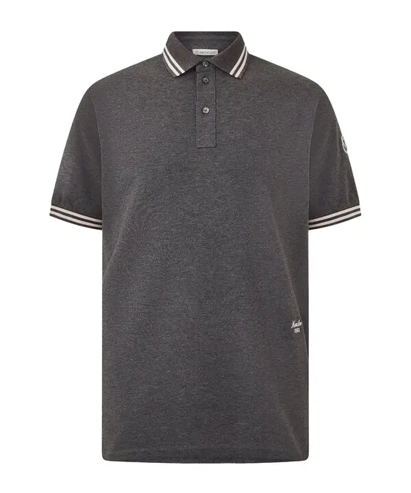 Moncler Short-sleeve Pique Polo Shirt