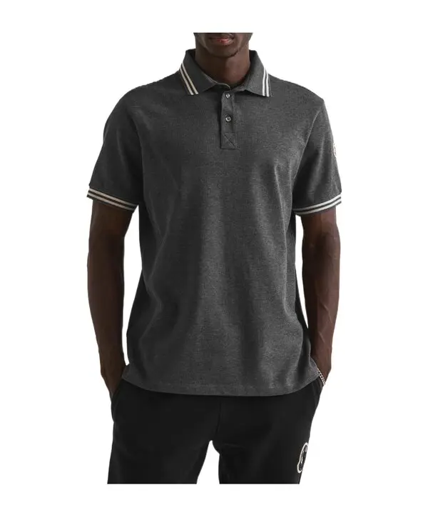 Moncler Short-sleeve Pique Polo Shirt
