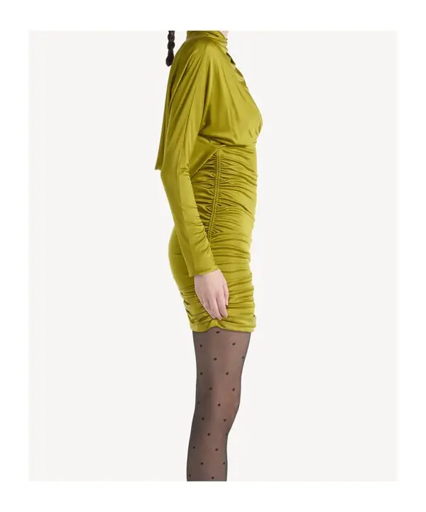 Balmain Draped Flowy Jersey Dress