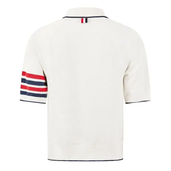 Thom Browne Short-sleeve Polo Knit Top