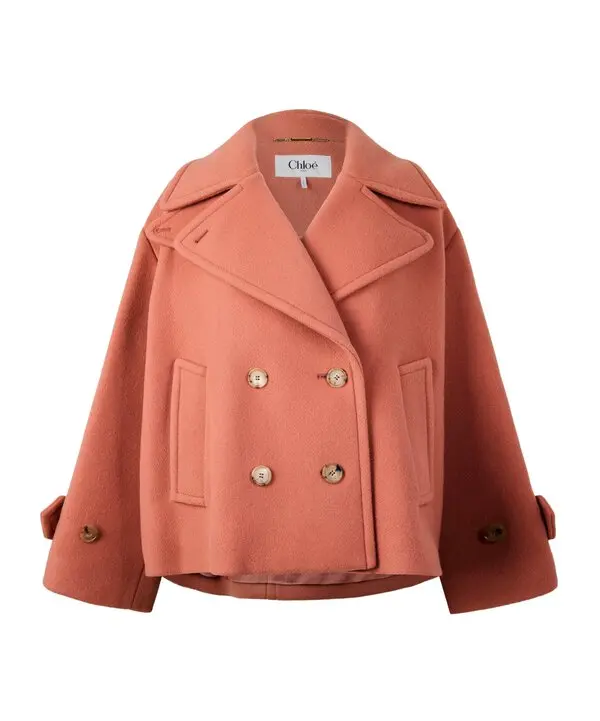 Chloé Ma96 Pea Coat - Red