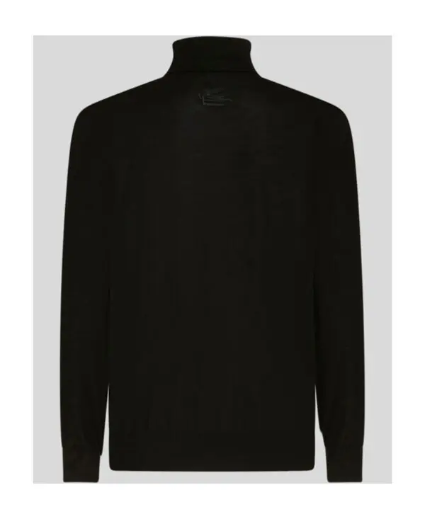 Etro High Neck Jumper With Logo On Rear
