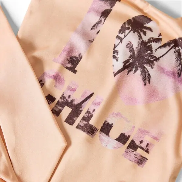 Chloé One-piece Printed Swimsuit With Scoop Neck - Pink