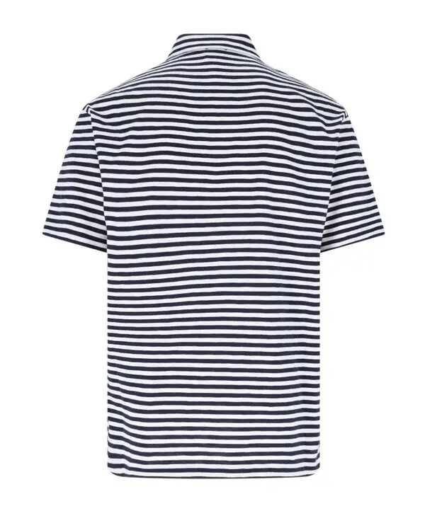 Closed Striped Short-sleeve Polo Shirt