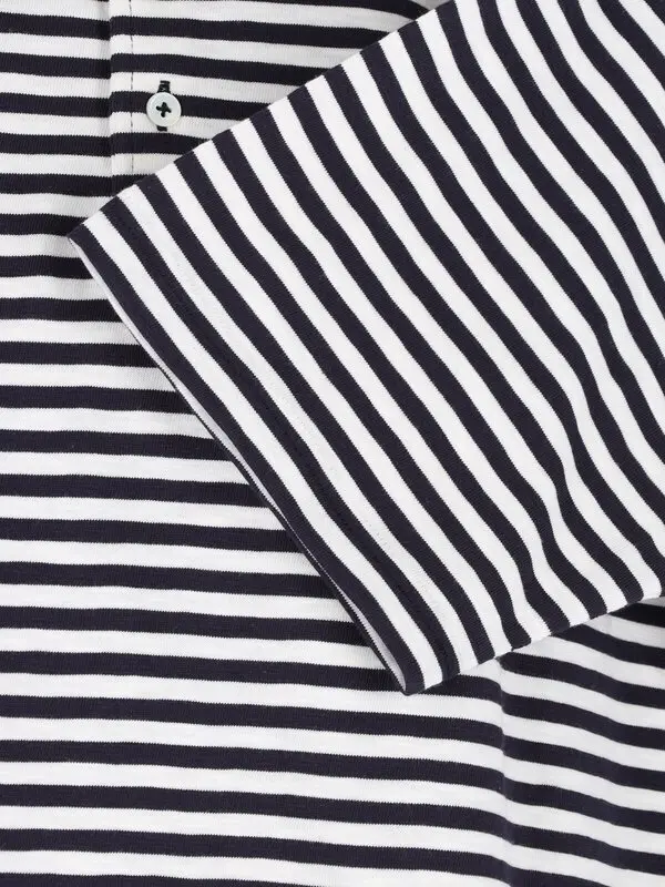 Closed Striped Short-sleeve Polo Shirt