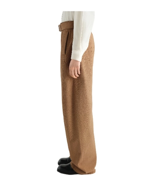 LEMAIRE Twisted Belted Pants In Dyed Heavy Broken Twill