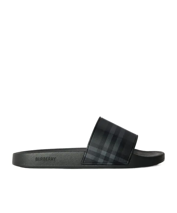 Burberry Furley Check Slides