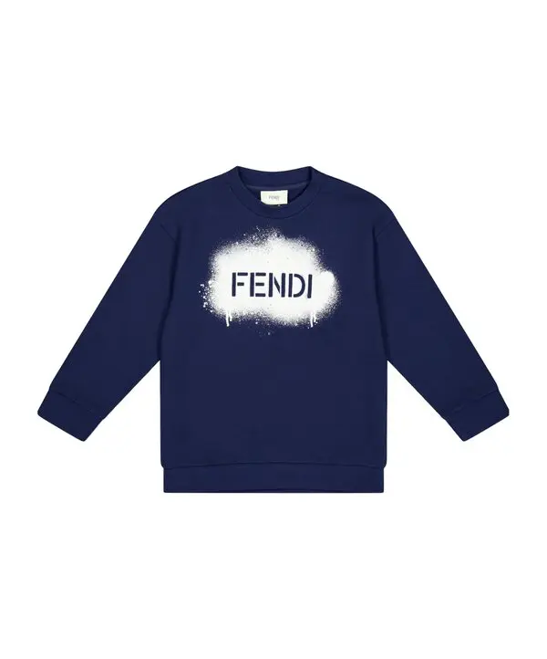 Fendi Printed Sweatshirt - Blue
