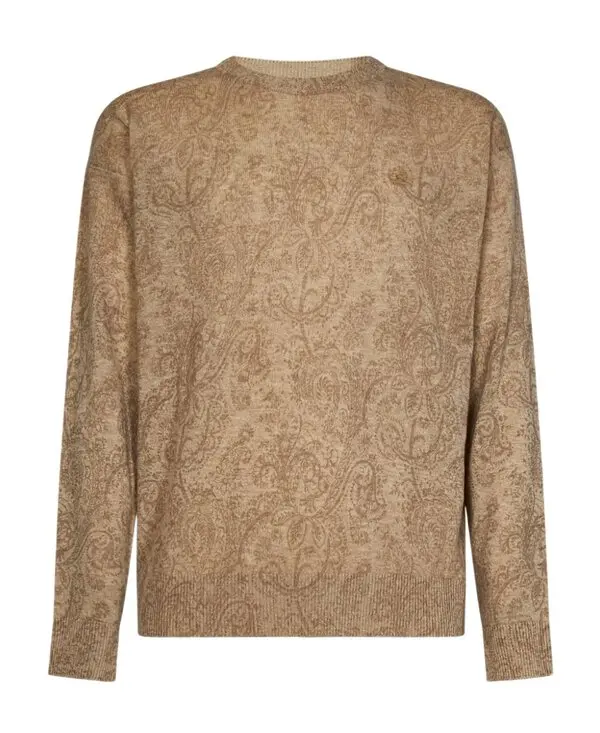 Etro Logo-embroidered Crewneck Knitted Jumper