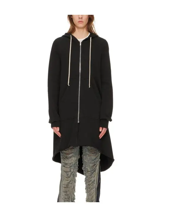 Rick Owens Fishtail Organic-cotton Hoodie