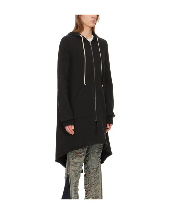 Rick Owens Fishtail Organic-cotton Hoodie